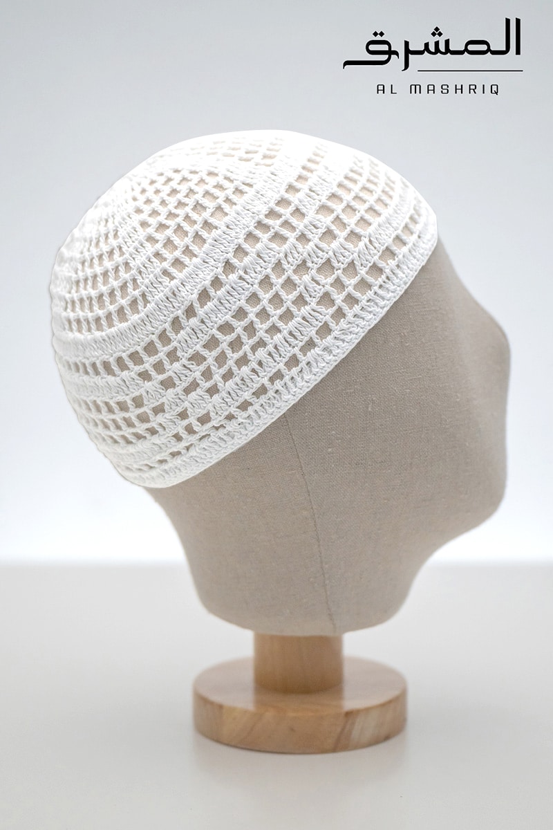 Chéchia blanche avec élastique réf : 04