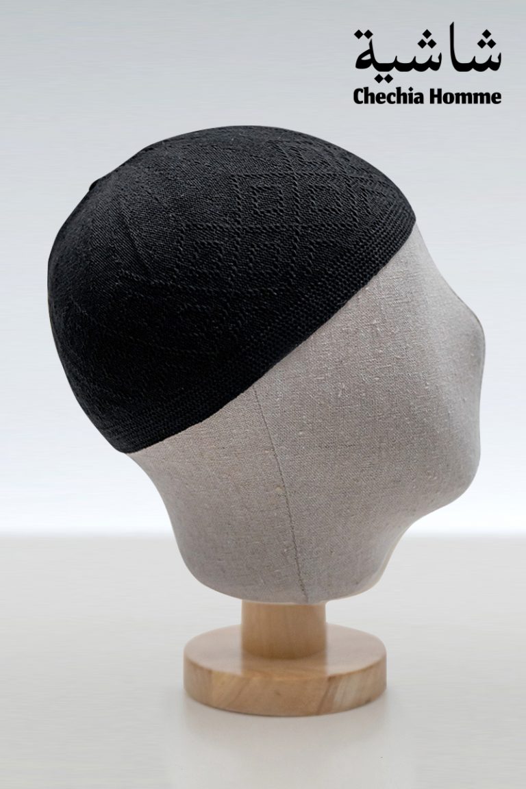 Chechia noire fine